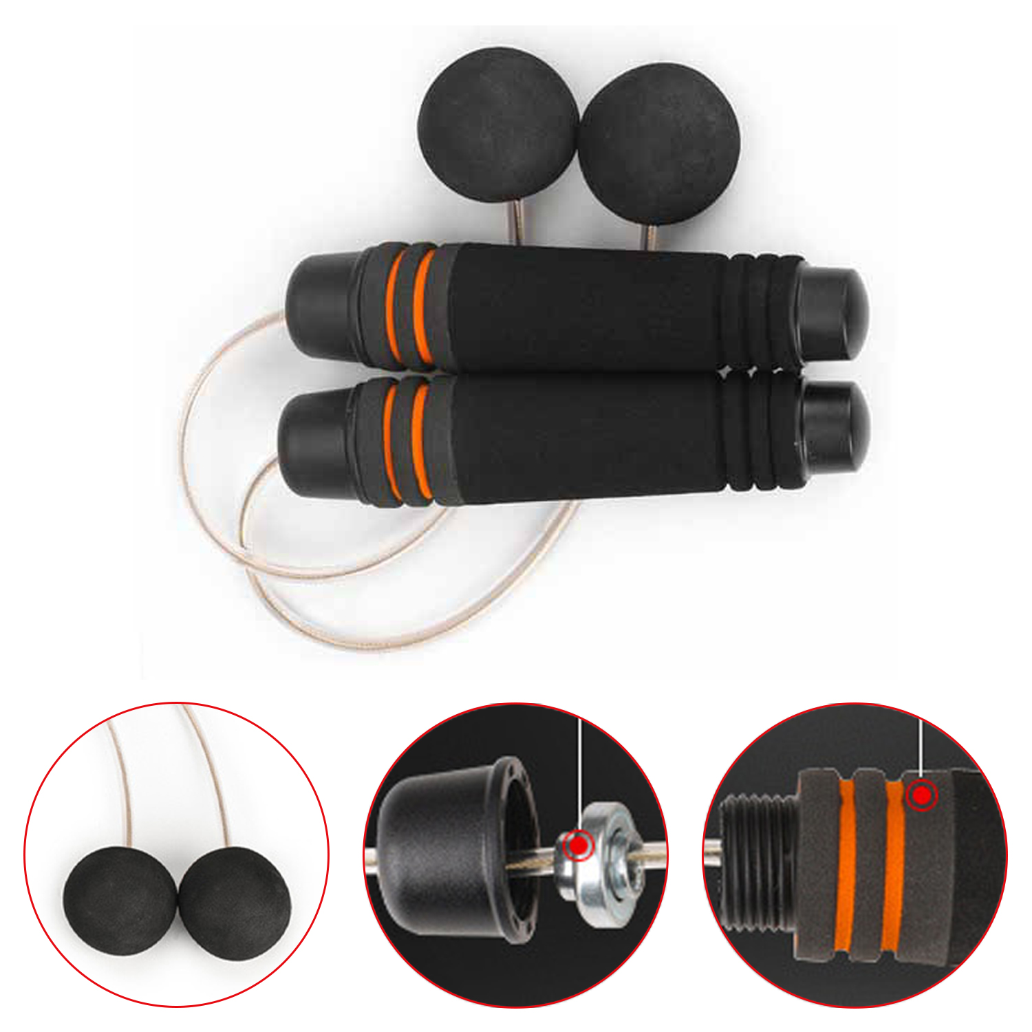 Professional Jump Rope 3 Colours Cordless Style Adjustable Jump Rope ...