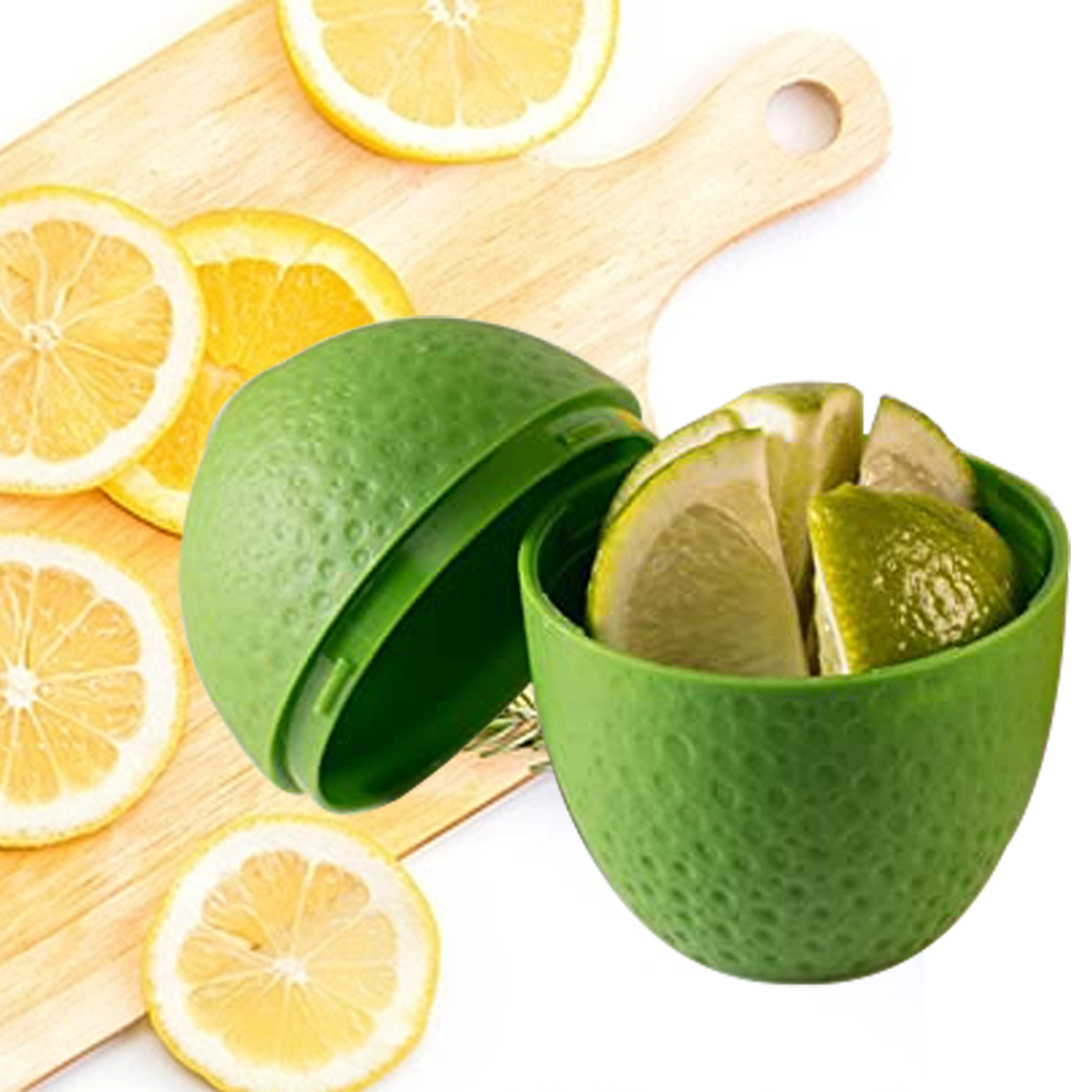 1PC Fresh Orange Storage Box Holder Lemon Lime Saver Plastic Container ...