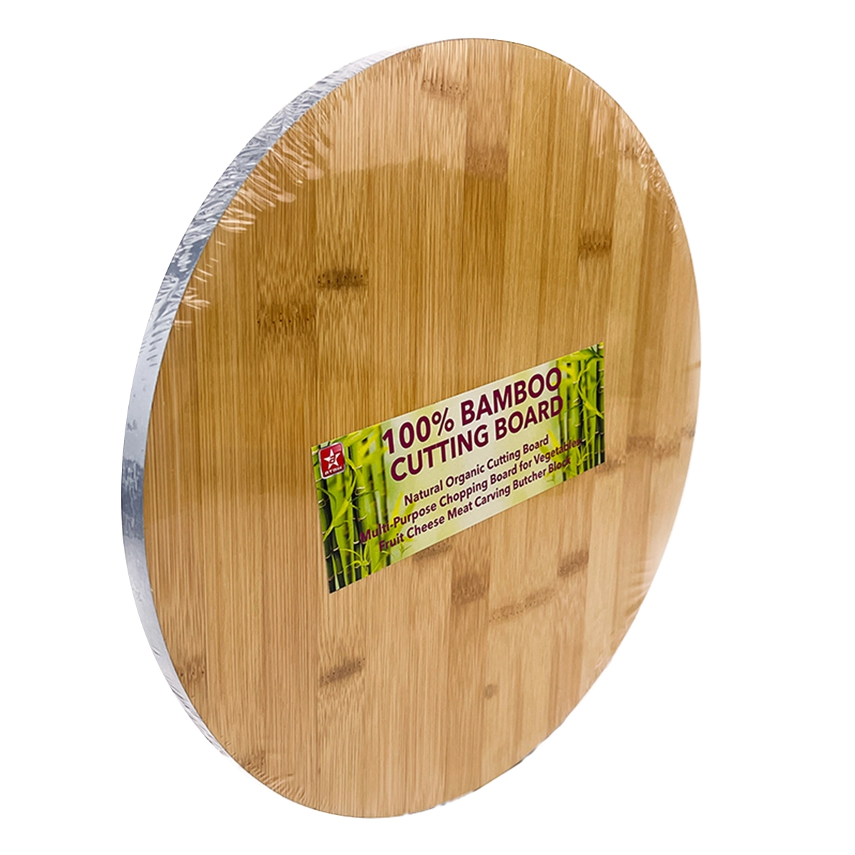 Eco-friendly Round Chopping Board Pizza Bamboo Wooden Cutting Board