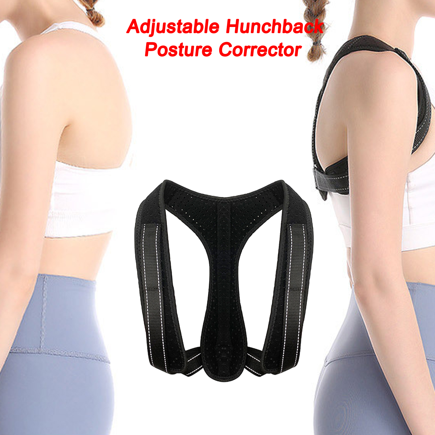 Adjustable Hunchback Posture Corrector Upper Back Posture Corrector For ...