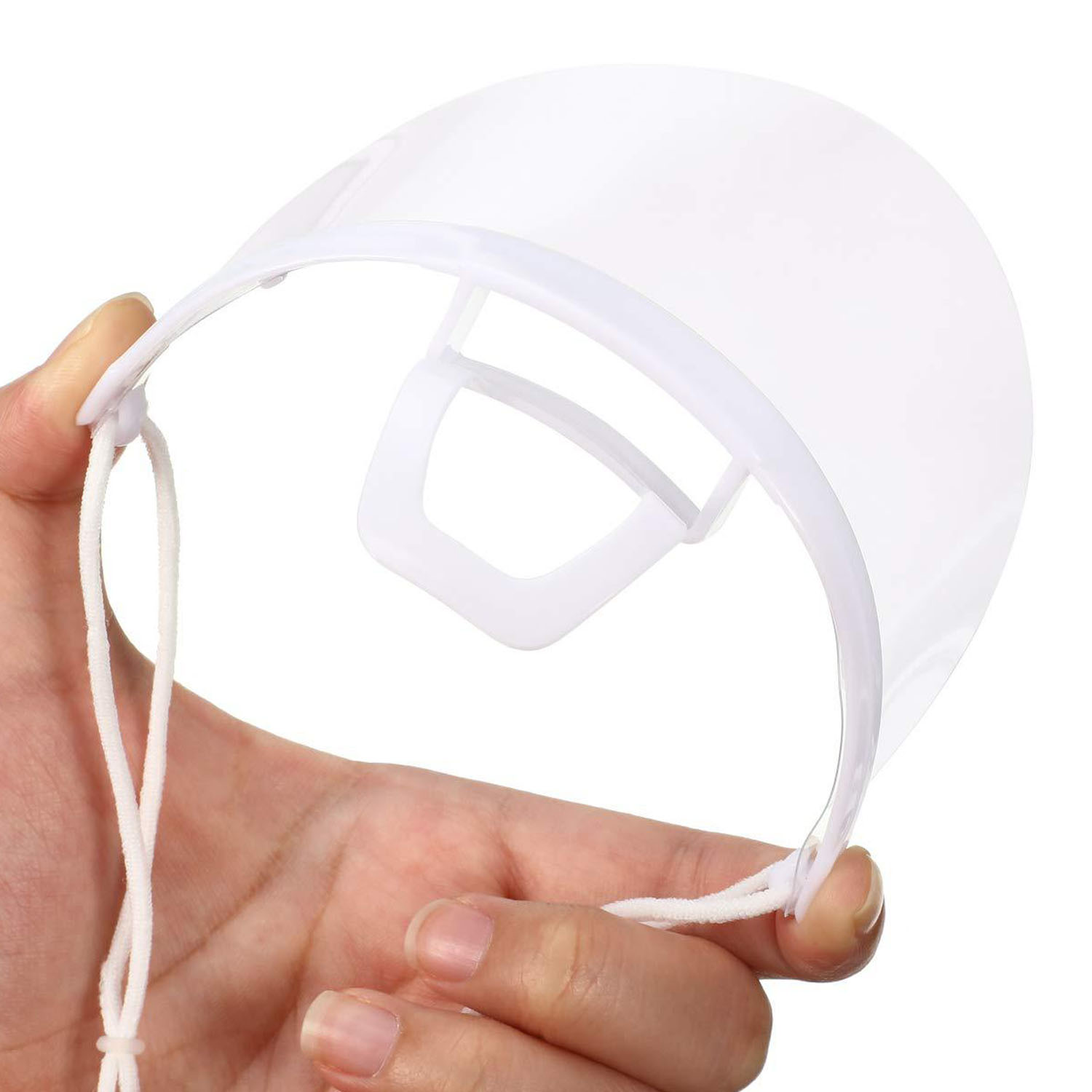 5 Pieces Clear Transparent Sanitary Mask Anti-Fog Face Mouth Shield ...