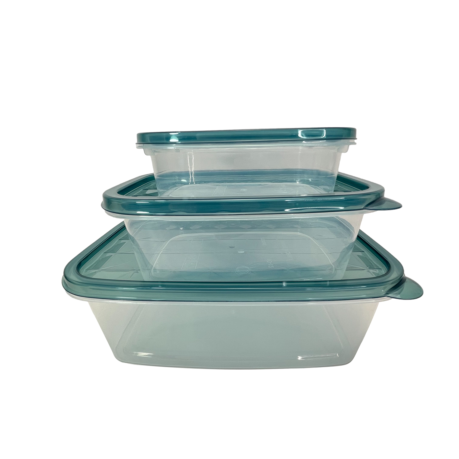 3pcs Food Storage Container Set Plastic Food Jars Cereal Container ...