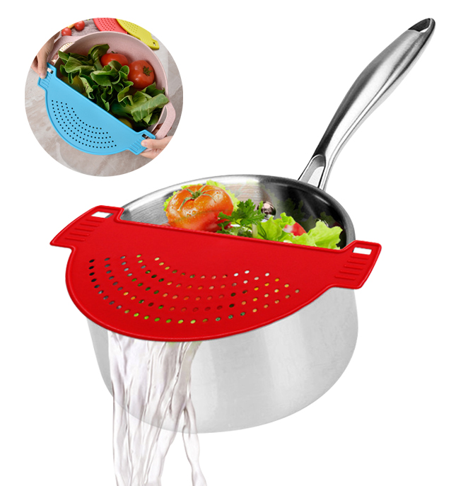 Plastic Pot Funnel Strainers Water Filters Rice Accessories Handle Type ...