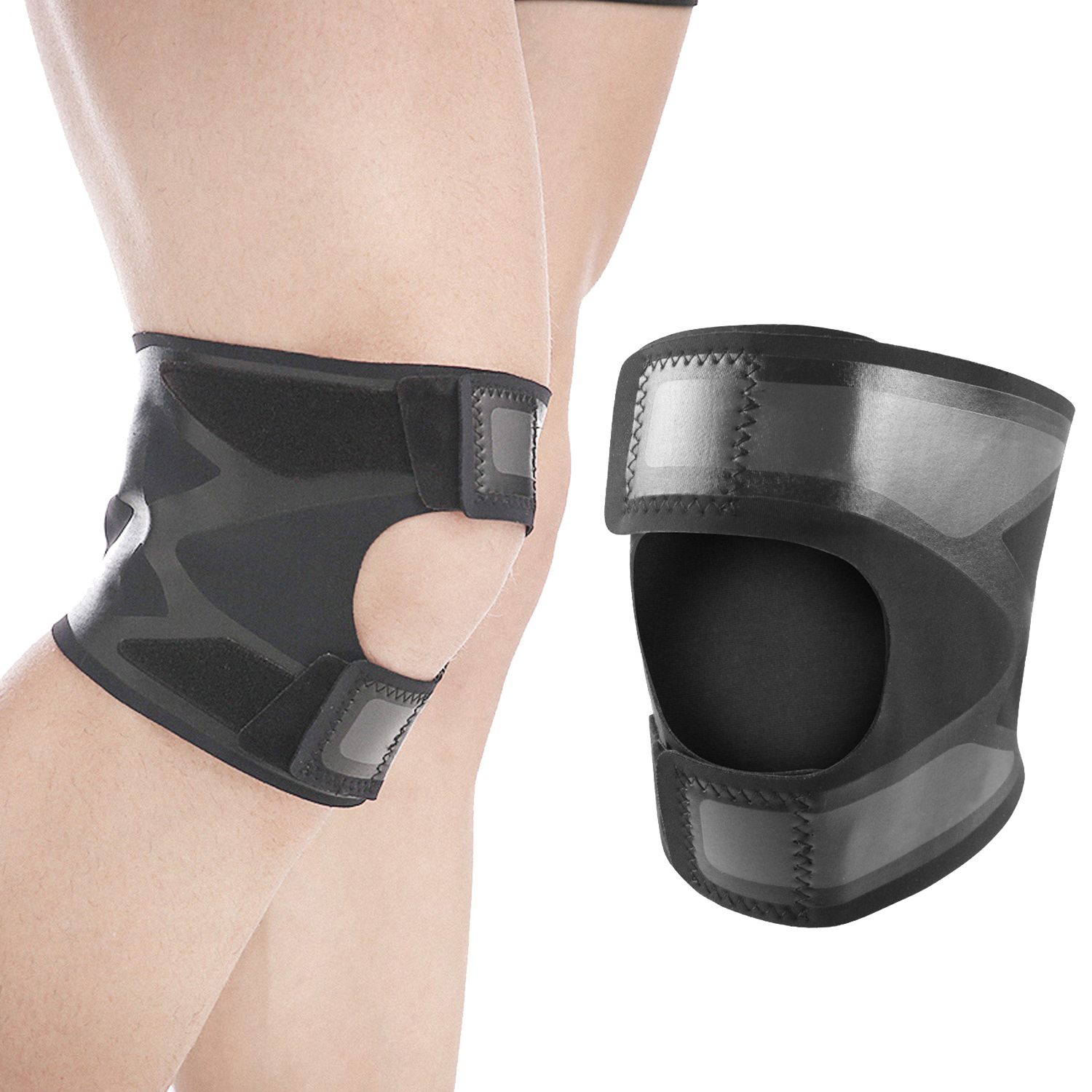 Thin And Breathable TPU Knee Brace Patella Support Adjustable Knee ...