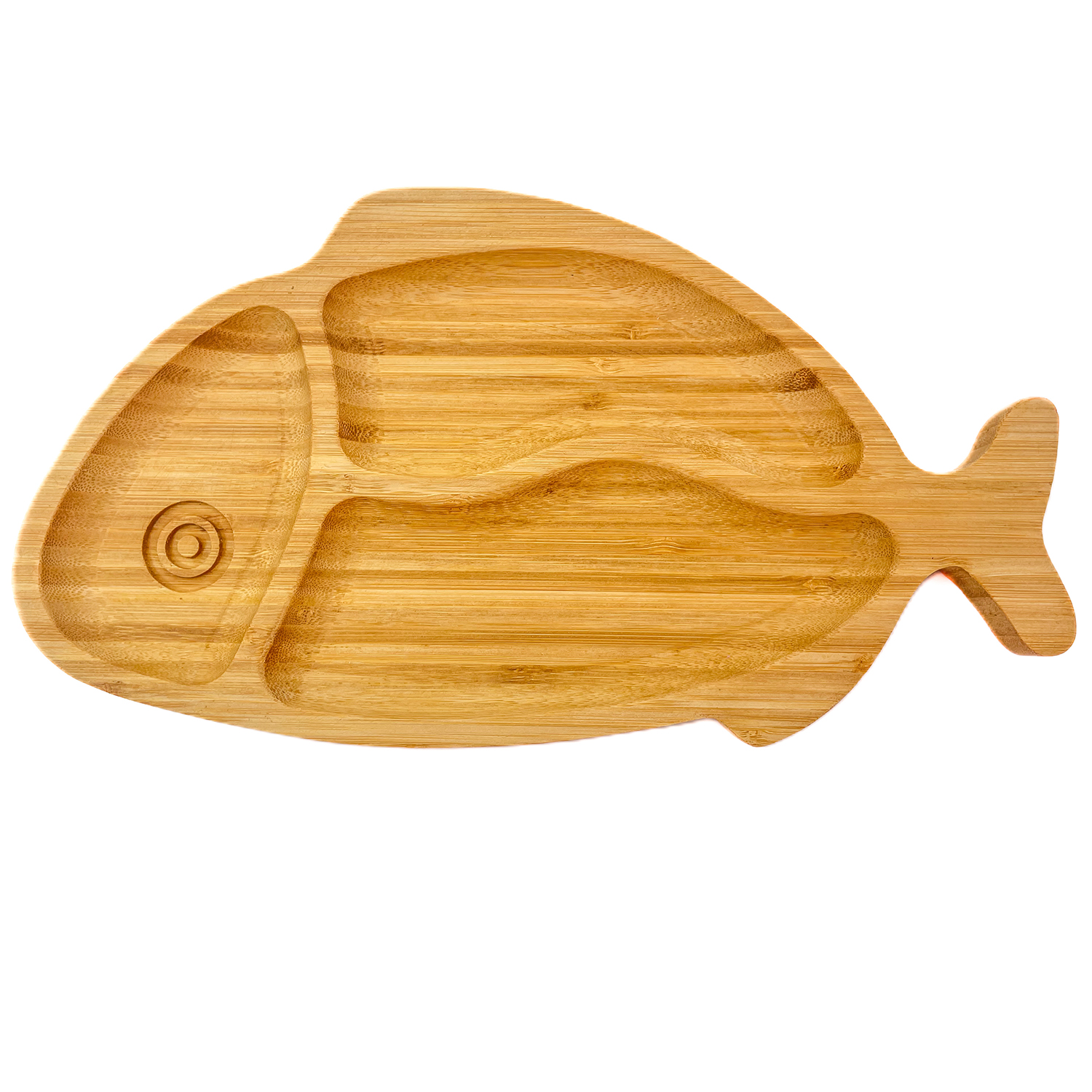 Bamboo Fish Shape Fruit Nuts Pistachio Snack Bowl Tray Food Serving ...