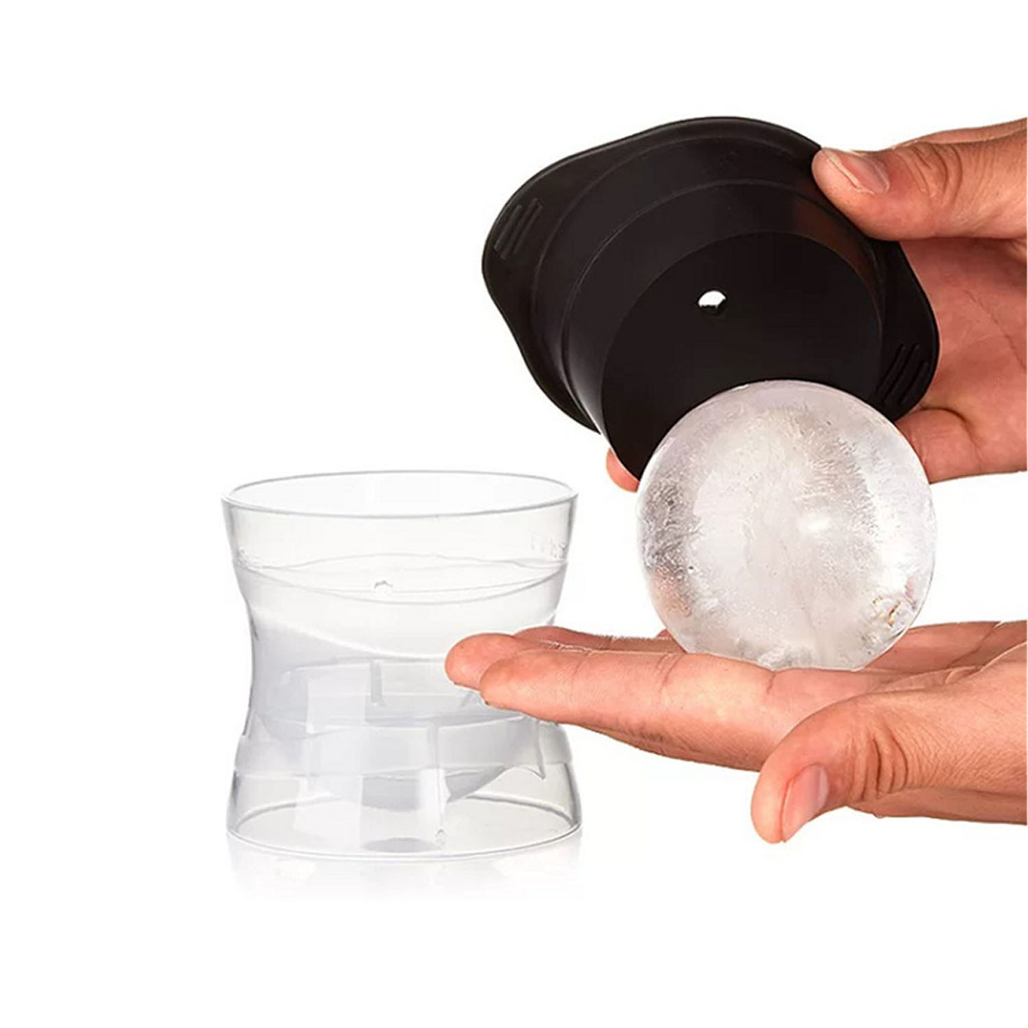 Round Ice Cube Mold 2 Pack Sphere Ice Maker Ball Molds Whiskey Ice Ball ... Round Ice Cube Mold 2 Pack Sphere Ice Maker Ball Molds Whiskey Ice Ball ...